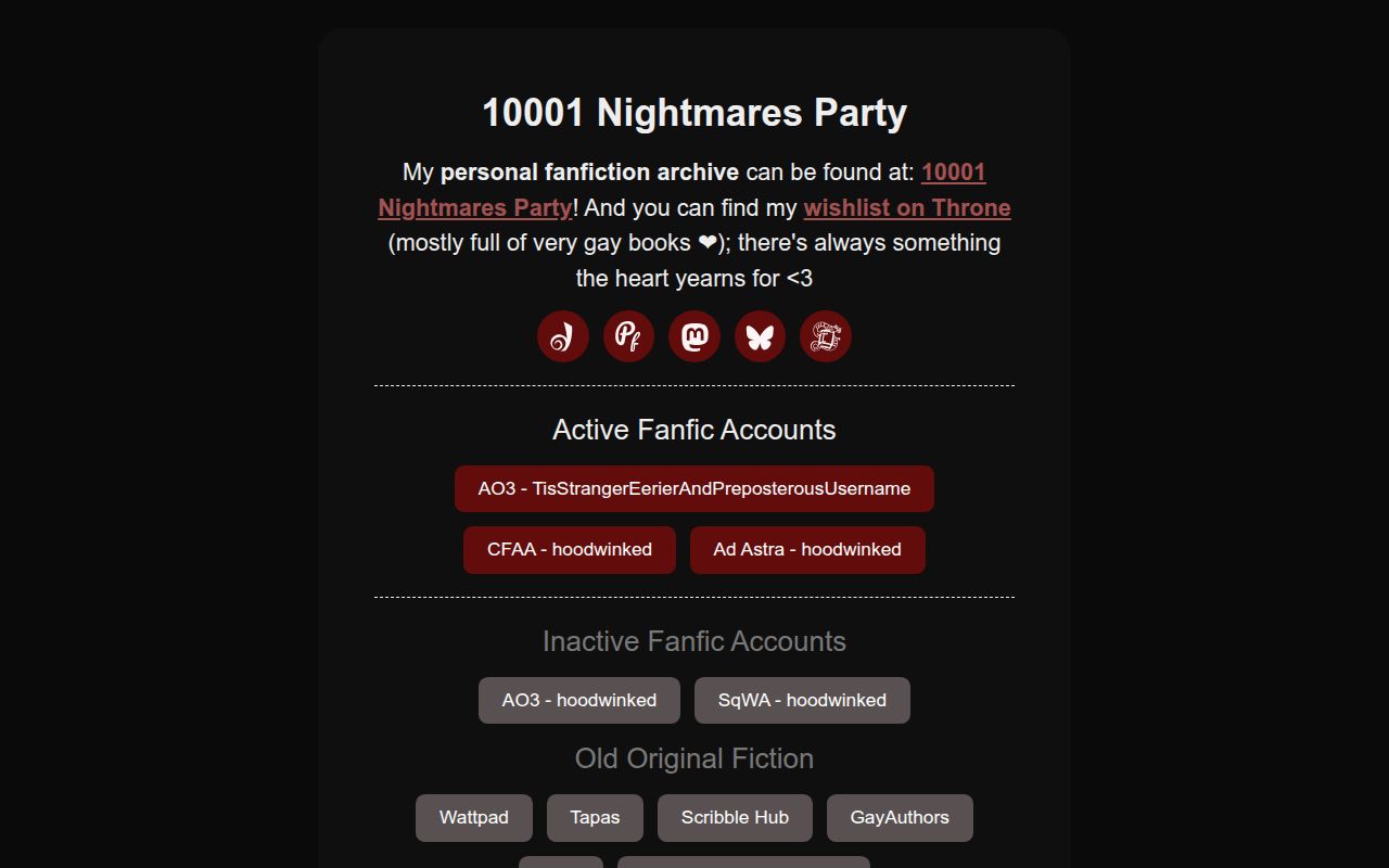 10001 Nightmares Party